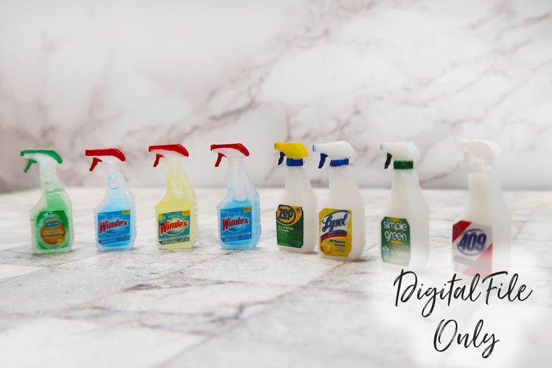 1/12 Scale Miniature Spray Bottle- Digital STL File - Etsy