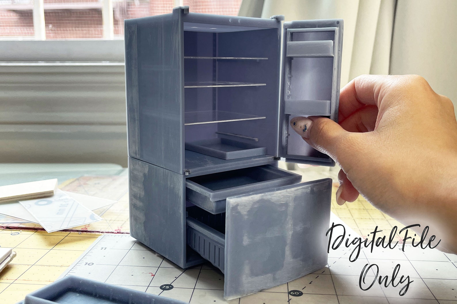 1/12 Scale Miniature Refrigerator Digital STL File Digital Download - Etsy