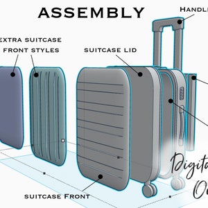 1/12 Scale Miniature Suitcase- Digital STL File - Etsy
