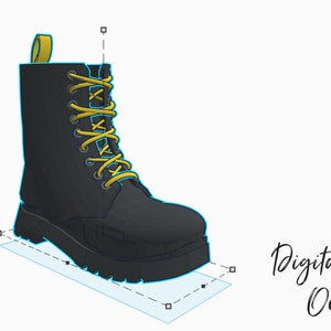 1/12 Scale Miniature Combat Boots - Digital STL File | Digital Download ...