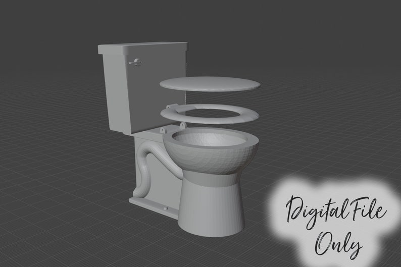 1/12 Scale Miniature Toilet- Digital STL File - Etsy