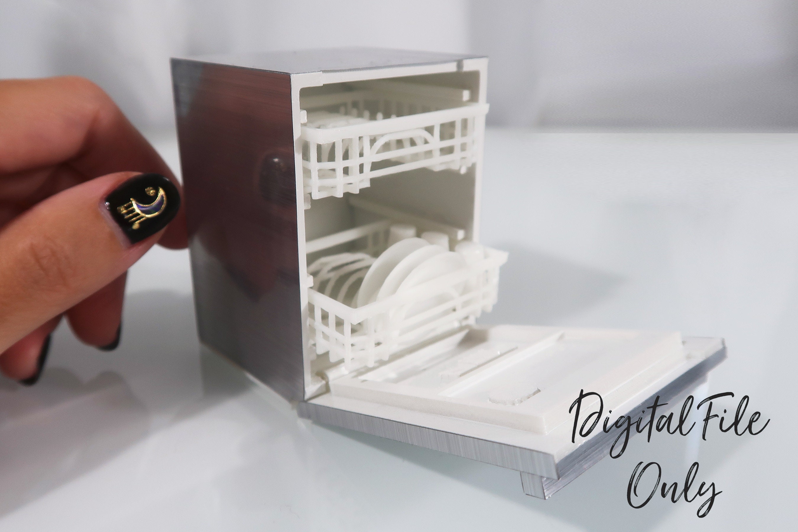 1/12 Scale Miniature Dishwasher - Digital STL File | Digital Download ...
