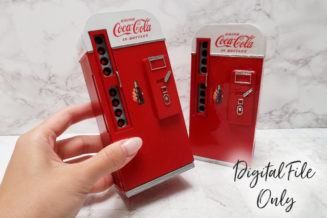 1/12 Scale Miniature Soda Vending Machine - Digital File - Etsy
