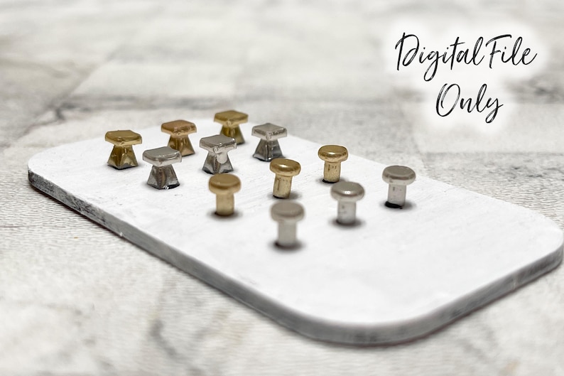 1/12 Scale Miniature Drawer Knobs- Digital File - Etsy