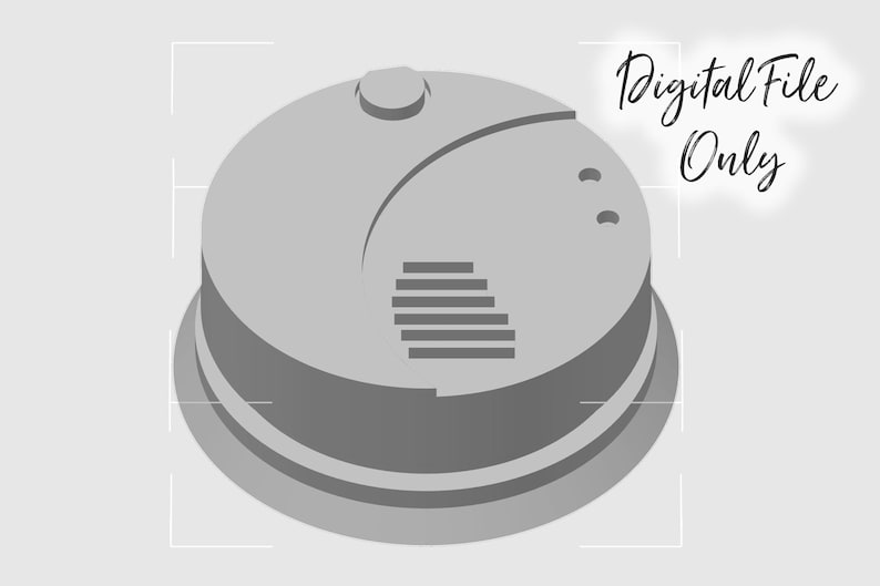 1/12 Scale Miniature Smoke Detector - Digital STL File - Etsy