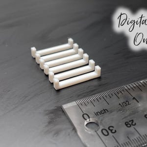 1/12 Scale Miniature Drawer Pull Bar- Digital File - Etsy
