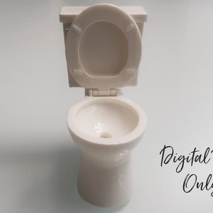 1/12 Scale Miniature Toilet- Digital STL File - Etsy