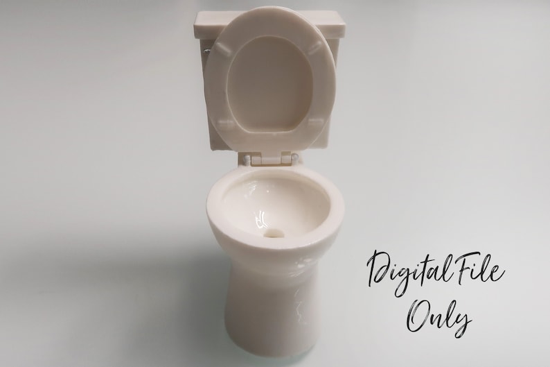 1/12 Scale Miniature Toilet- Digital STL File - Etsy