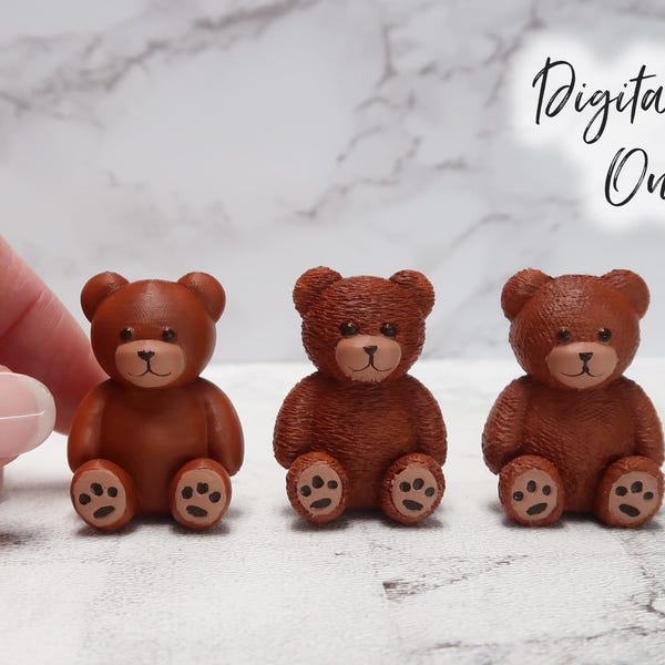 Miniature Teddy Bear - Etsy