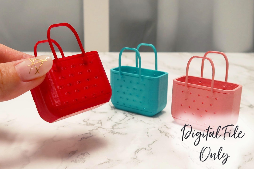 1/12 Scale Miniature Beach Tote Bag- Digital STL File - Etsy