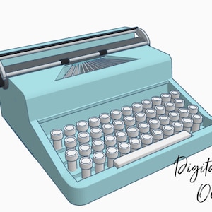 1/12 Scale Miniature Typewriter- Digital STL File - Etsy