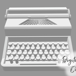 1/12 Scale Miniature Typewriter- Digital STL File - Etsy