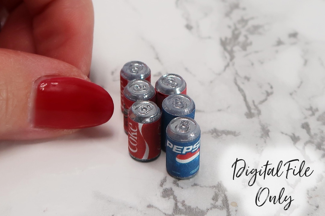 1/12 Scale Miniature Soda Can - Digital STL File - Etsy