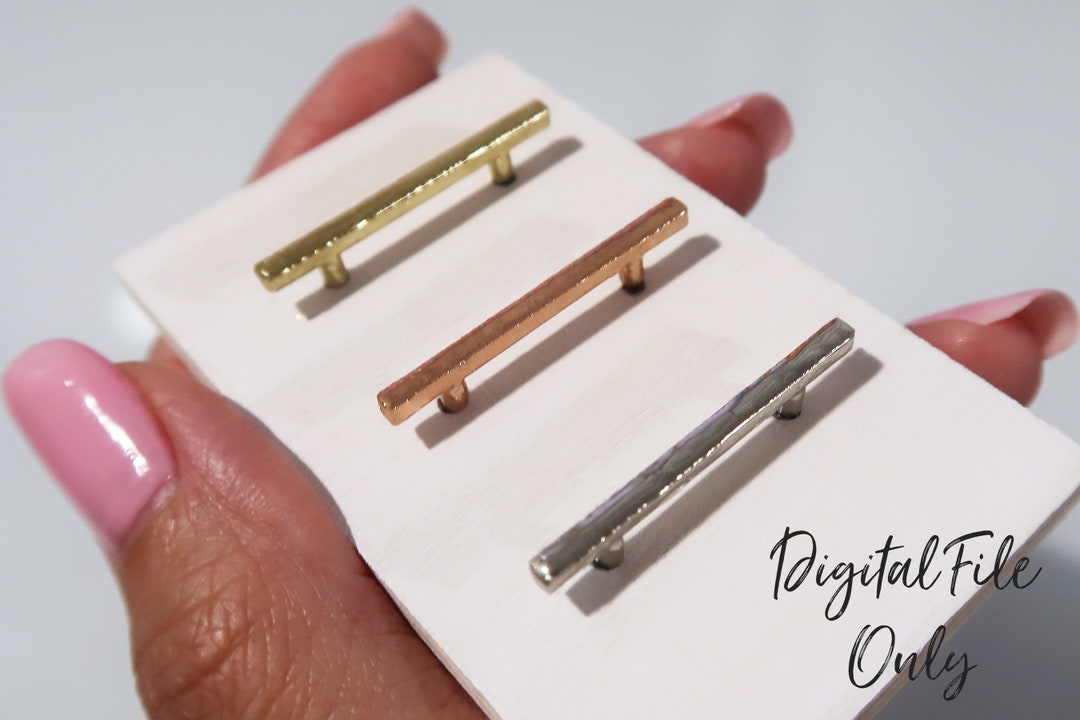 1/12 Scale Miniature Drawer Pull - Digital STL File - Etsy