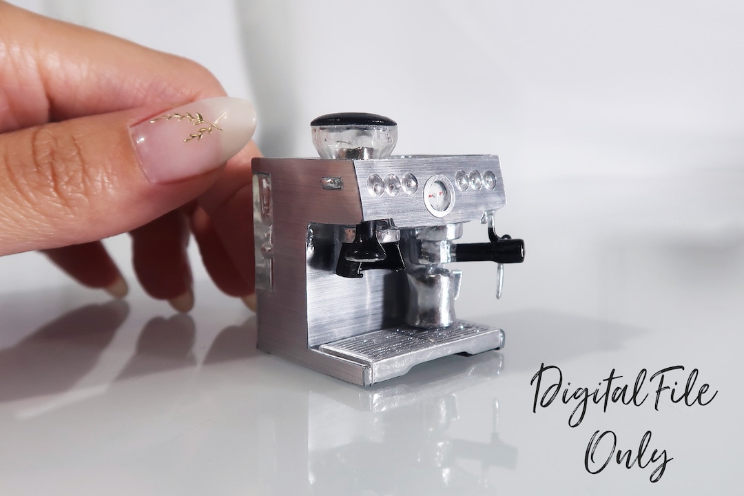 1/12 Scale Miniature Espresso Machine - Digital STL File | Digital ...