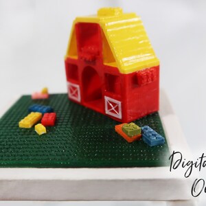 1/12 Scale Miniature Toy Barn on Table - Digital STL File - Etsy