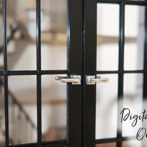 1/12 Scale Miniature French Doors - Digital STL File | Digital Download ...