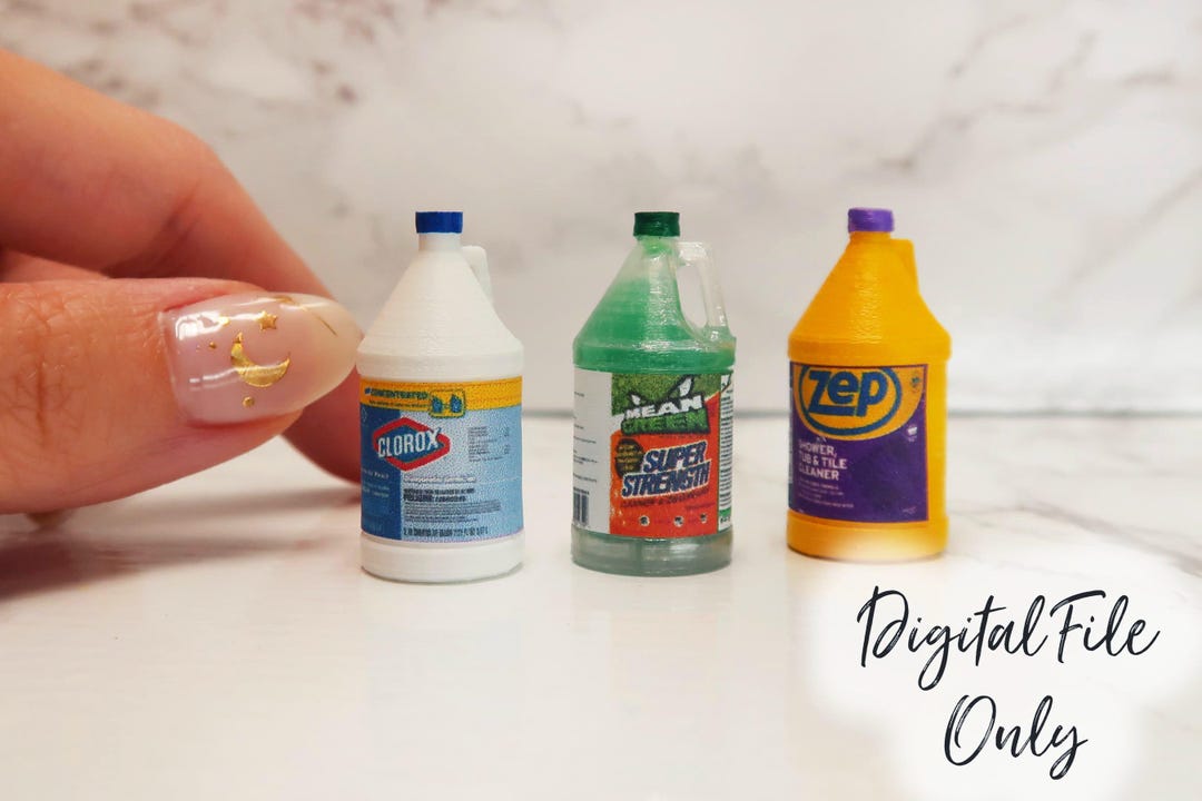1/12 Scale Miniature Gallon Jug (for Cleaner)- Digital STL File - Etsy