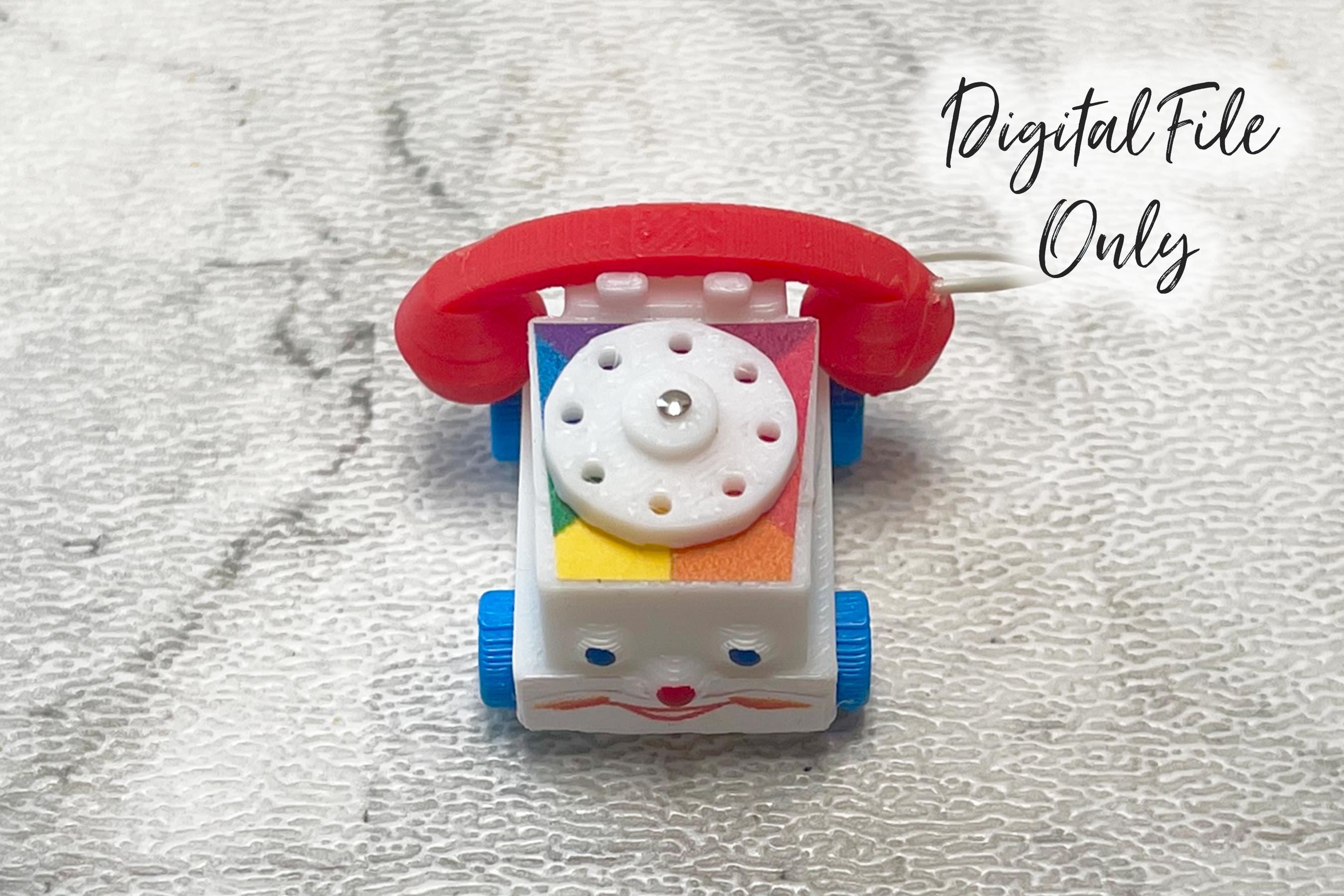 1/12 Scale Miniature Toy Phone - Digital STL File - Etsy