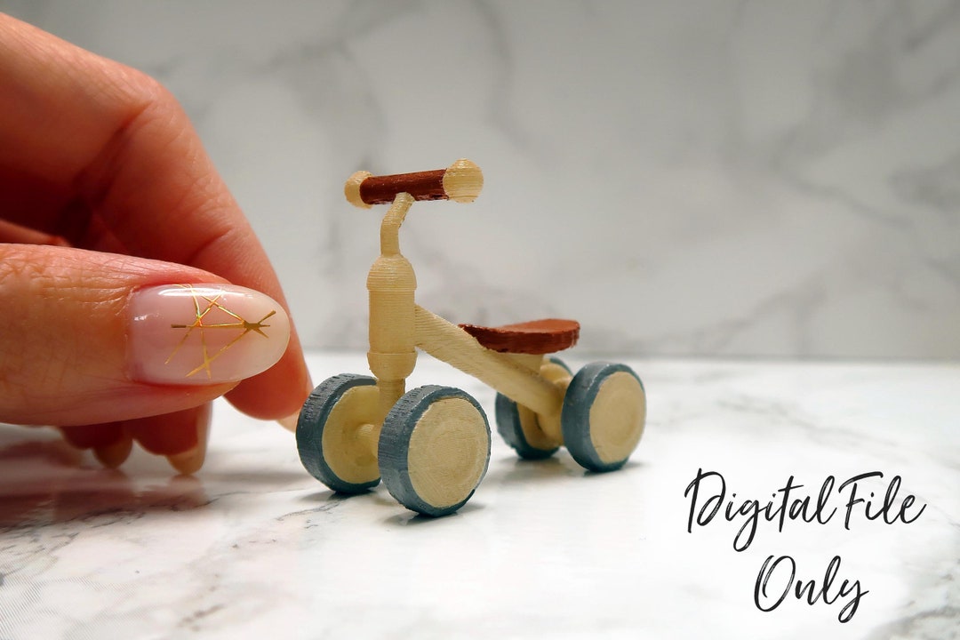 1/12 Scale Miniature Balance Bike Toy- Digital STL File - Etsy