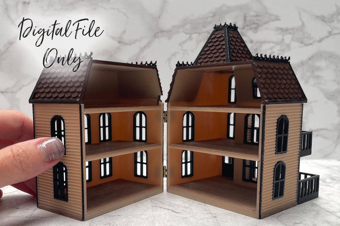 1/144 Scale Miniature Deluxe Victorian House - Digital STL File - Etsy