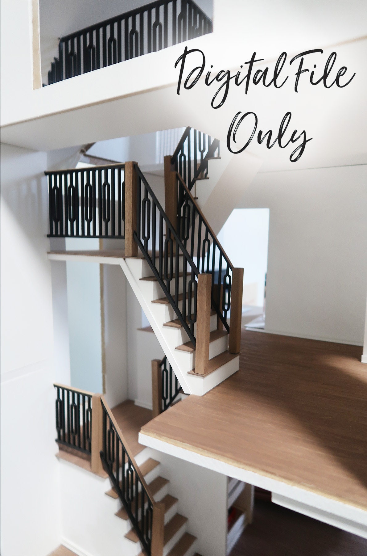1/12 Scale Miniature Stair Railing - Digital STL File - Etsy