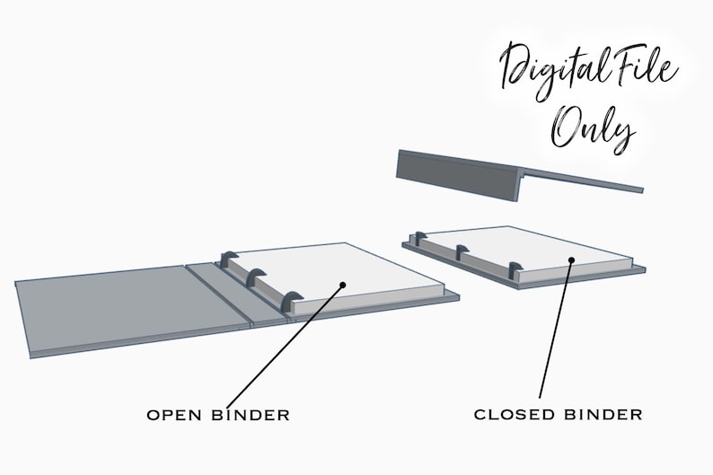 1/12 Scale Miniature Binder and Paper - Digital STL File - Etsy
