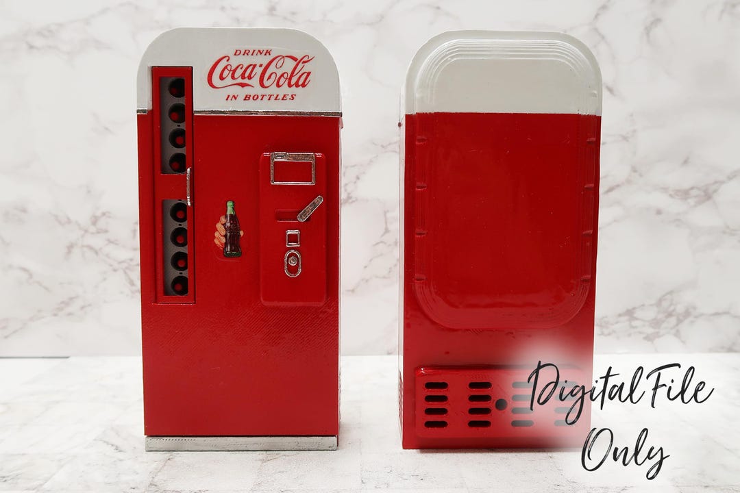 1/12 Scale Miniature Soda Vending Machine - Digital File - Etsy