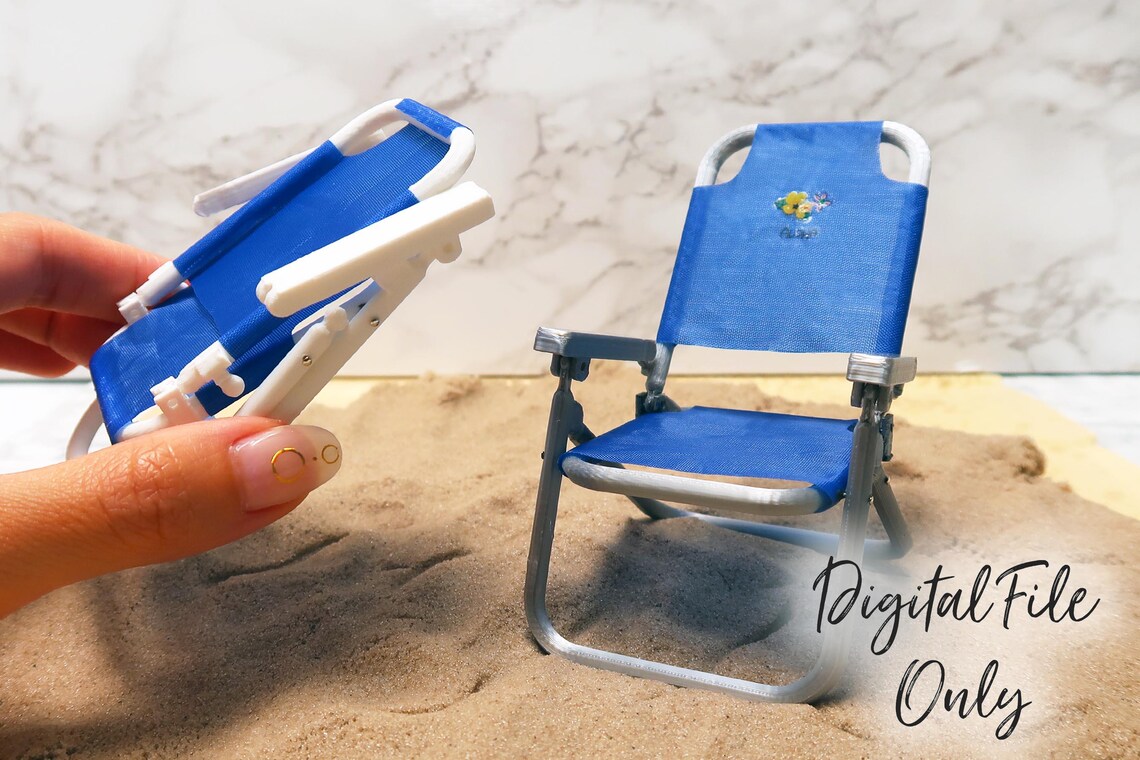 1/12 Scale Miniature Folding Chair Frame- Digital STL File - Etsy