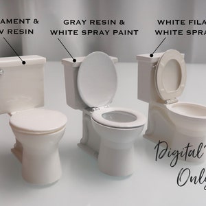 1/12 Scale Miniature Toilet- Digital STL File - Etsy