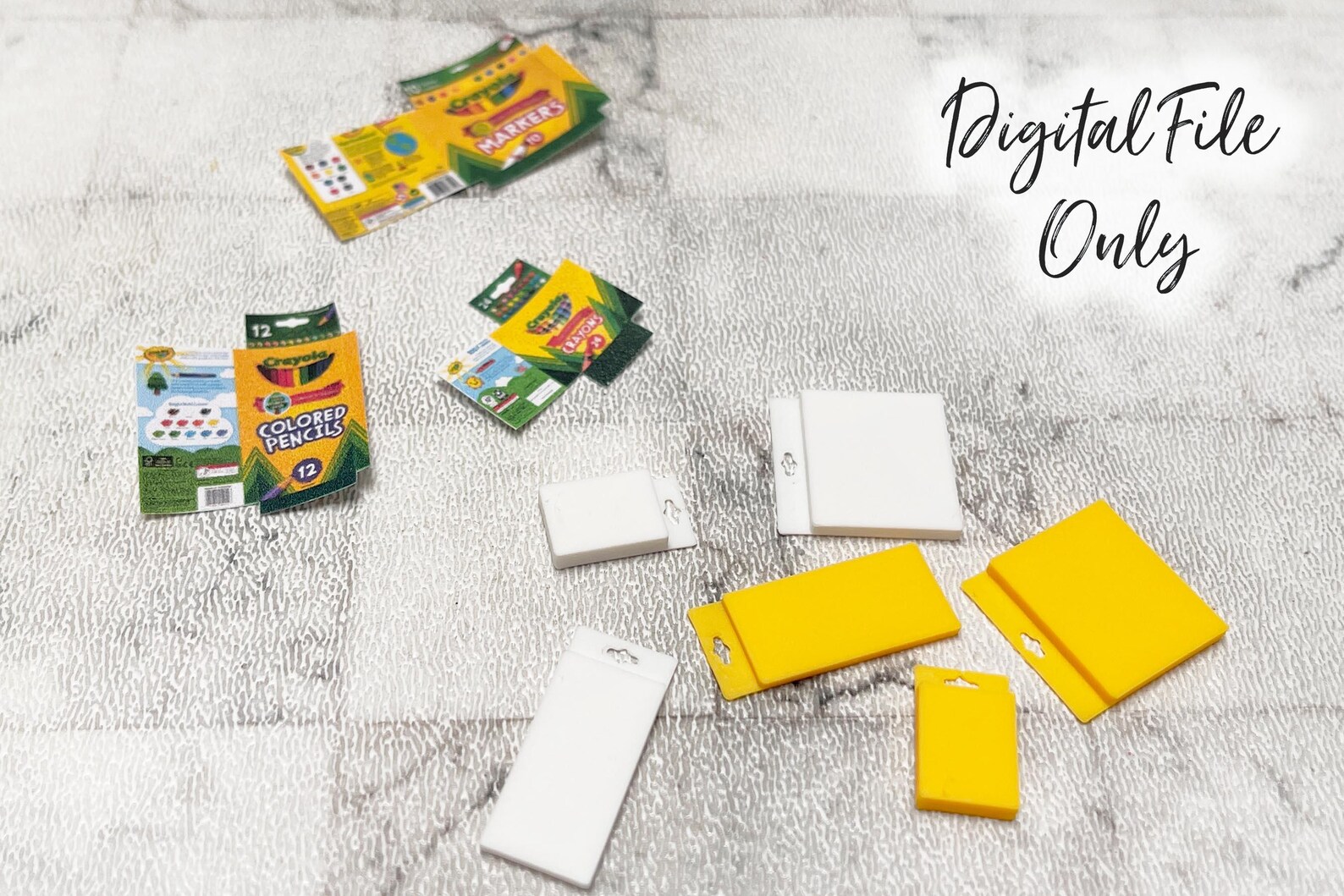 1/12 Scale Miniature Crayola Boxes- Digital STL File - Etsy