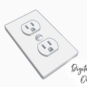 1/12 Scale Miniature Outlet - Digital STL File - Etsy