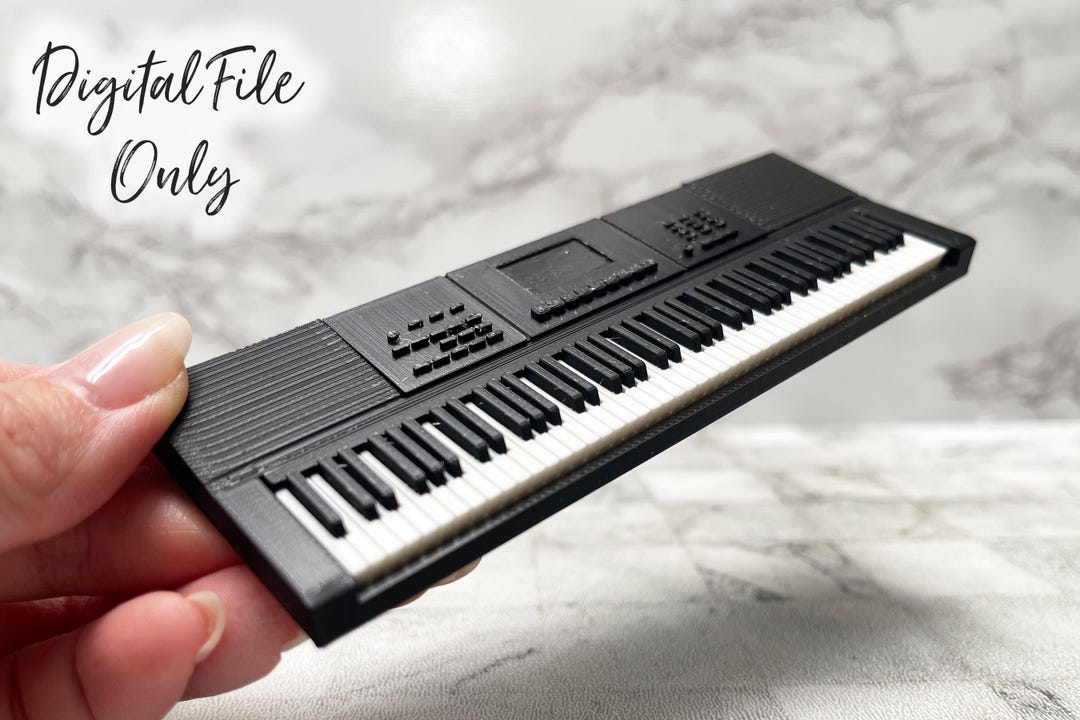 1/12 Scale Miniature Piano Keyboard - Digital File - Etsy