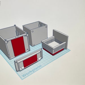 1/12 Scale Miniature Refrigerator - Digital STL File | Digital Download ...