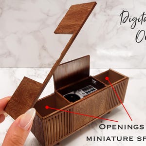 1/12 Scale Miniature Record Player Cabinet - Digital STL File - Etsy