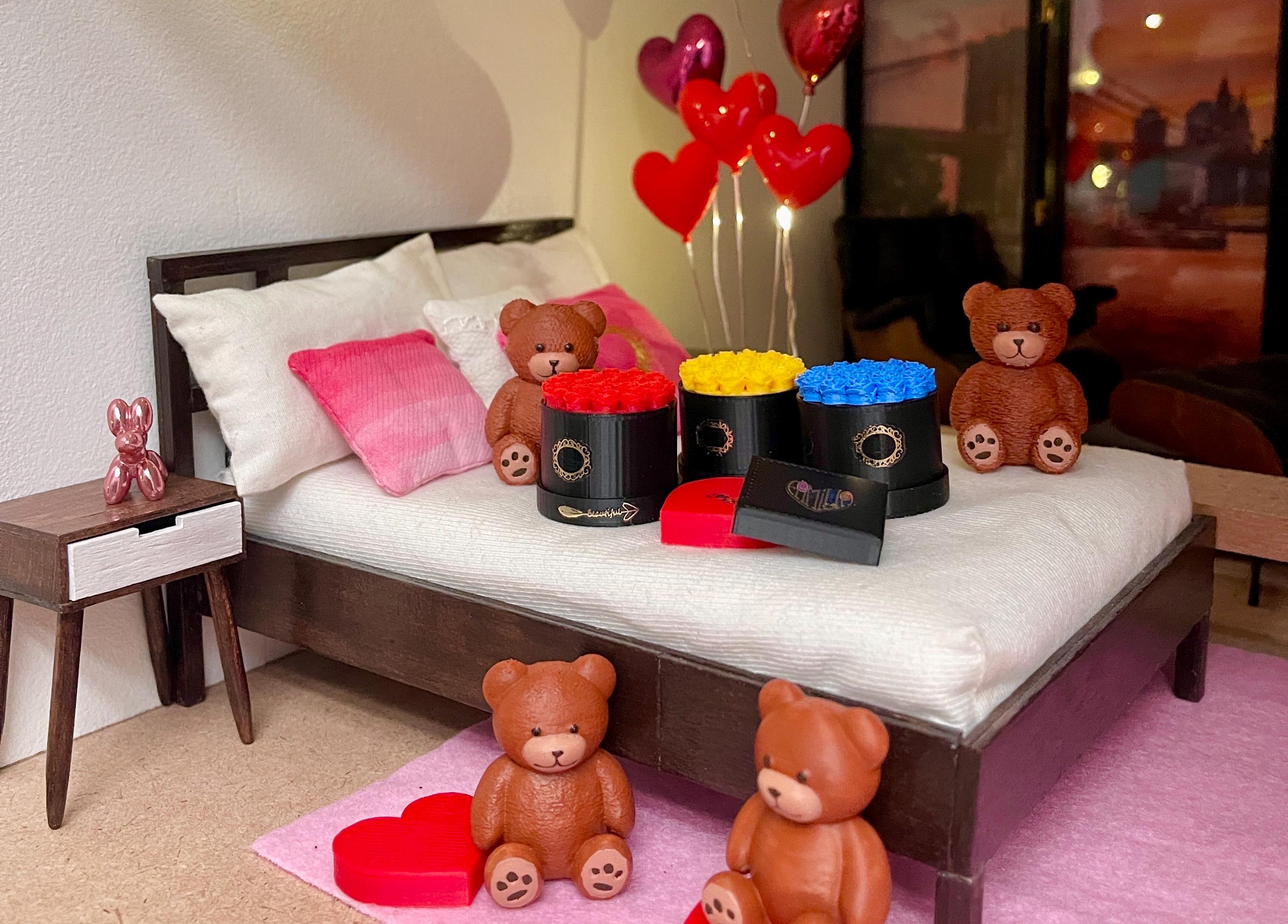 1/12 Scale Miniature Teddy Bear - Digital STL File - Etsy