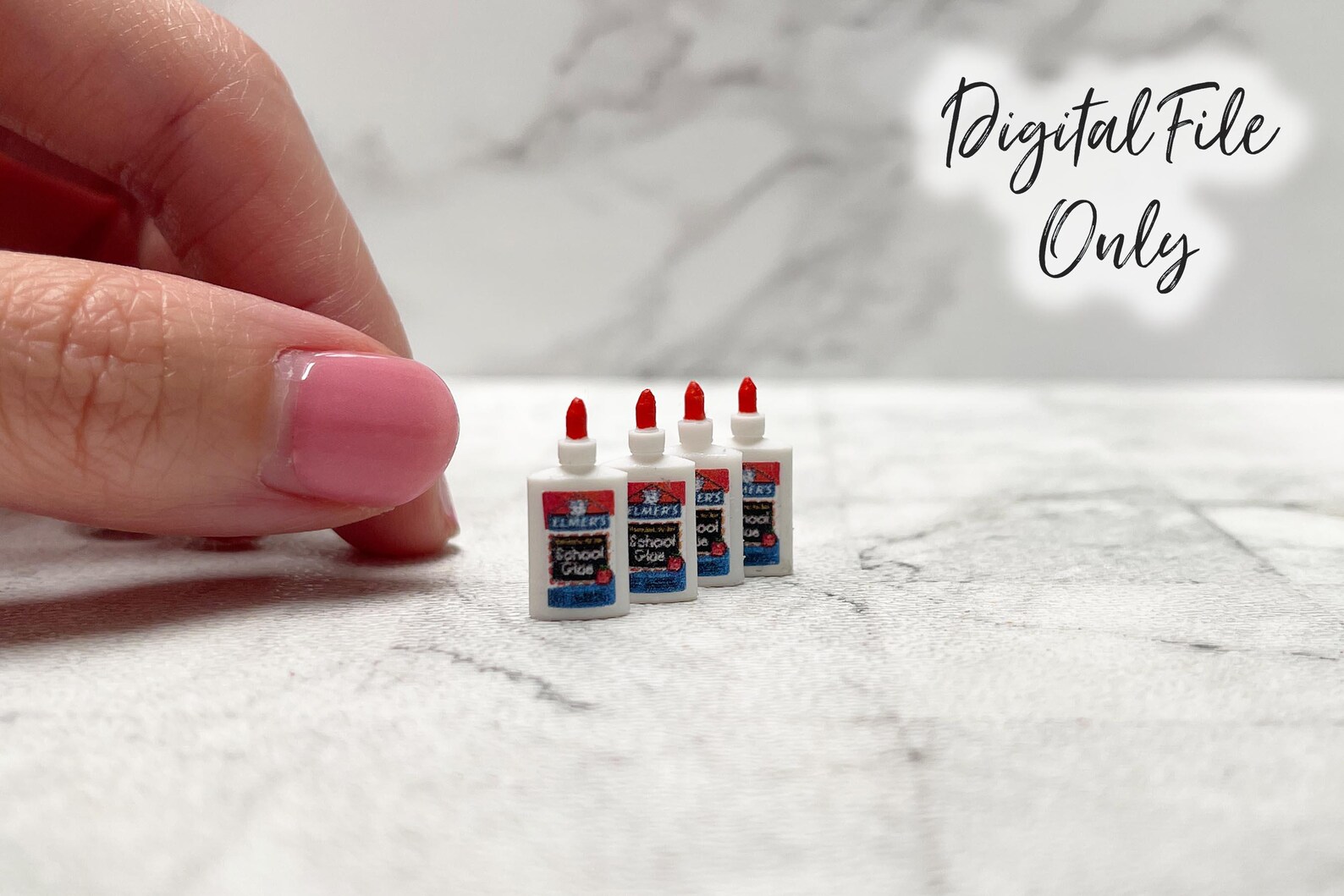 1/12 Scale Miniature Elmer’s Glue Bottle - Digital STL File - Etsy