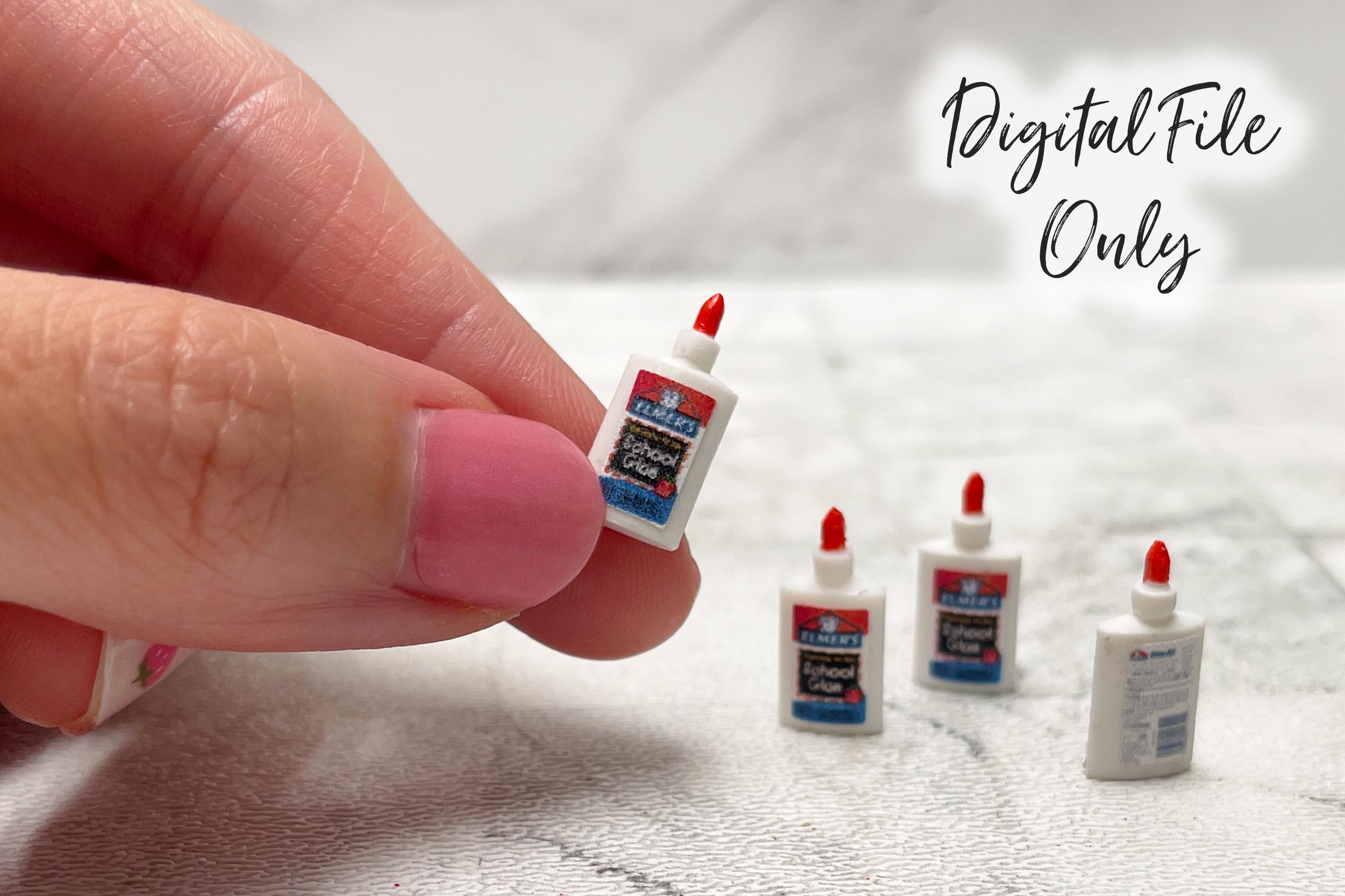 1/12 Scale Miniature Elmer’s Glue Bottle - Digital STL File - Etsy