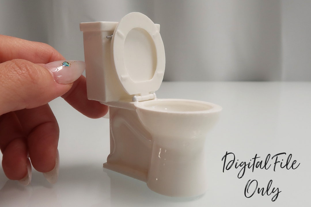 1/12 Scale Miniature Toilet- Digital STL File - Etsy