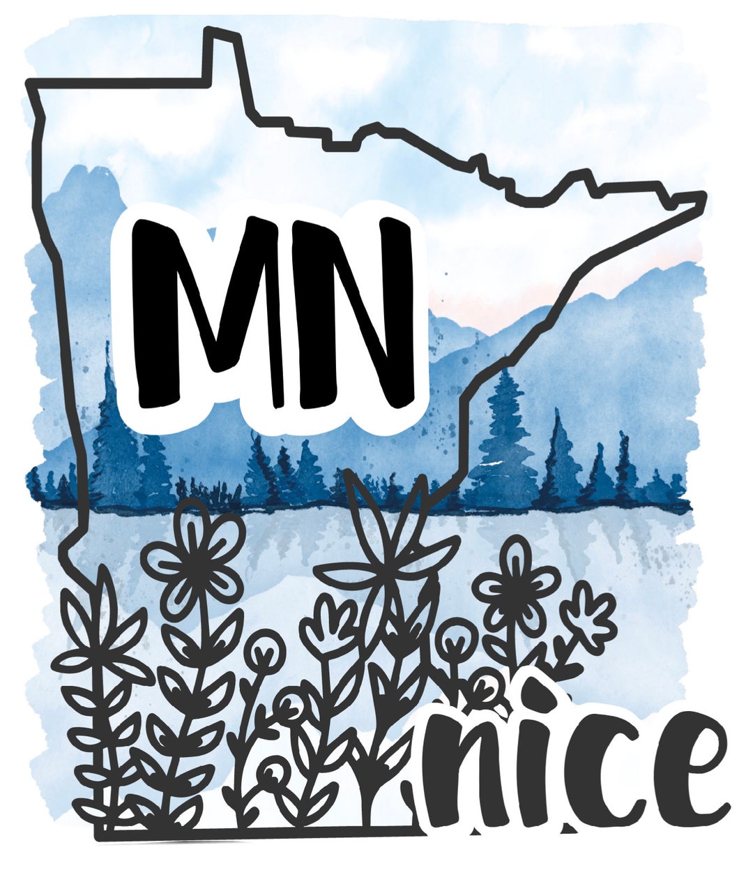 Minnesota Nice Vinyl Sticker or Magnet - Etsy