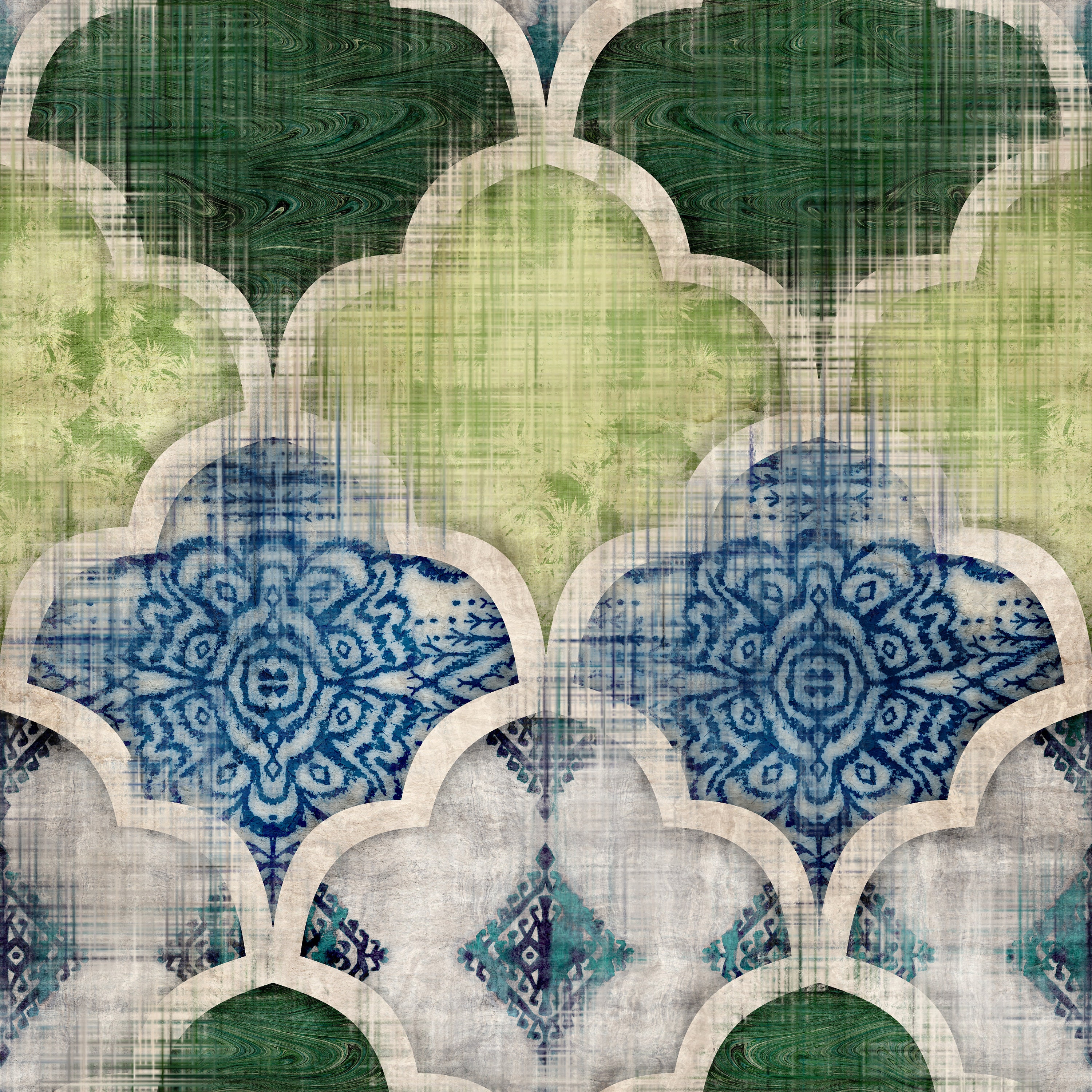Distressed Tile - Mint Tissue Paper - Etsy