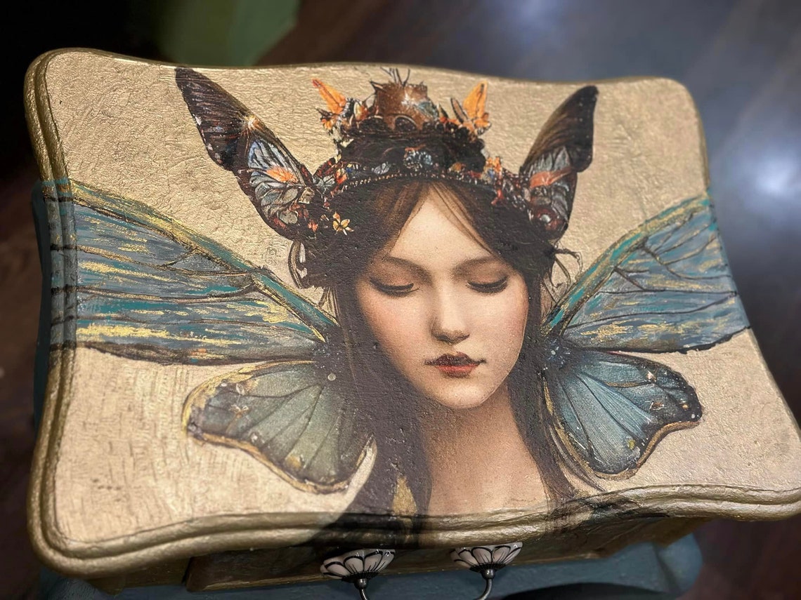 Fairy Princess Mint Decoupage Paper - Etsy