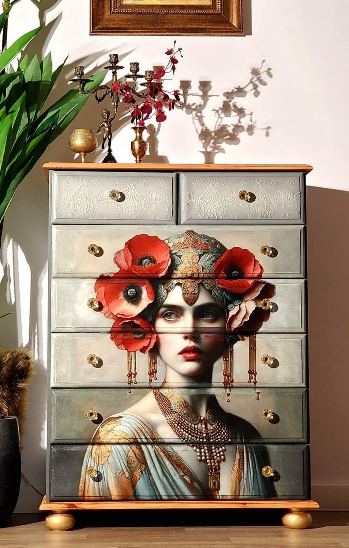 Draped - Mint Decoupage Paper - Etsy