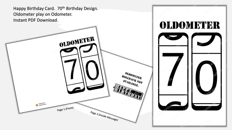 Happy Birthday Card, 70th Birthday, 70th, Classic, Cars, Vintage - Etsy