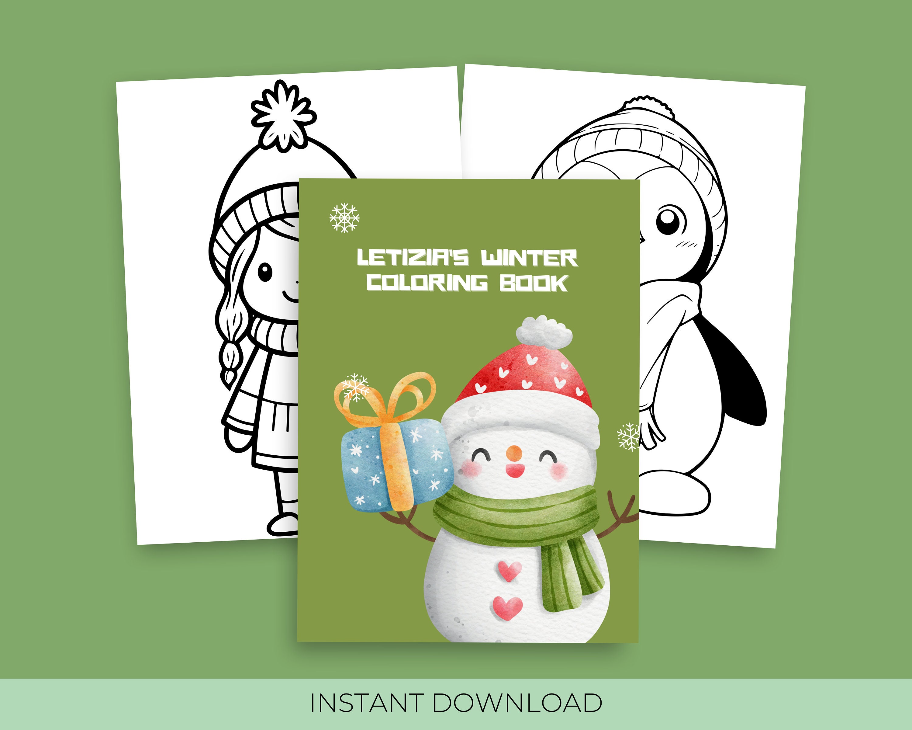 Christmas Coloring Pages/coloring Pages for Kids/winter Coloring Pages ...