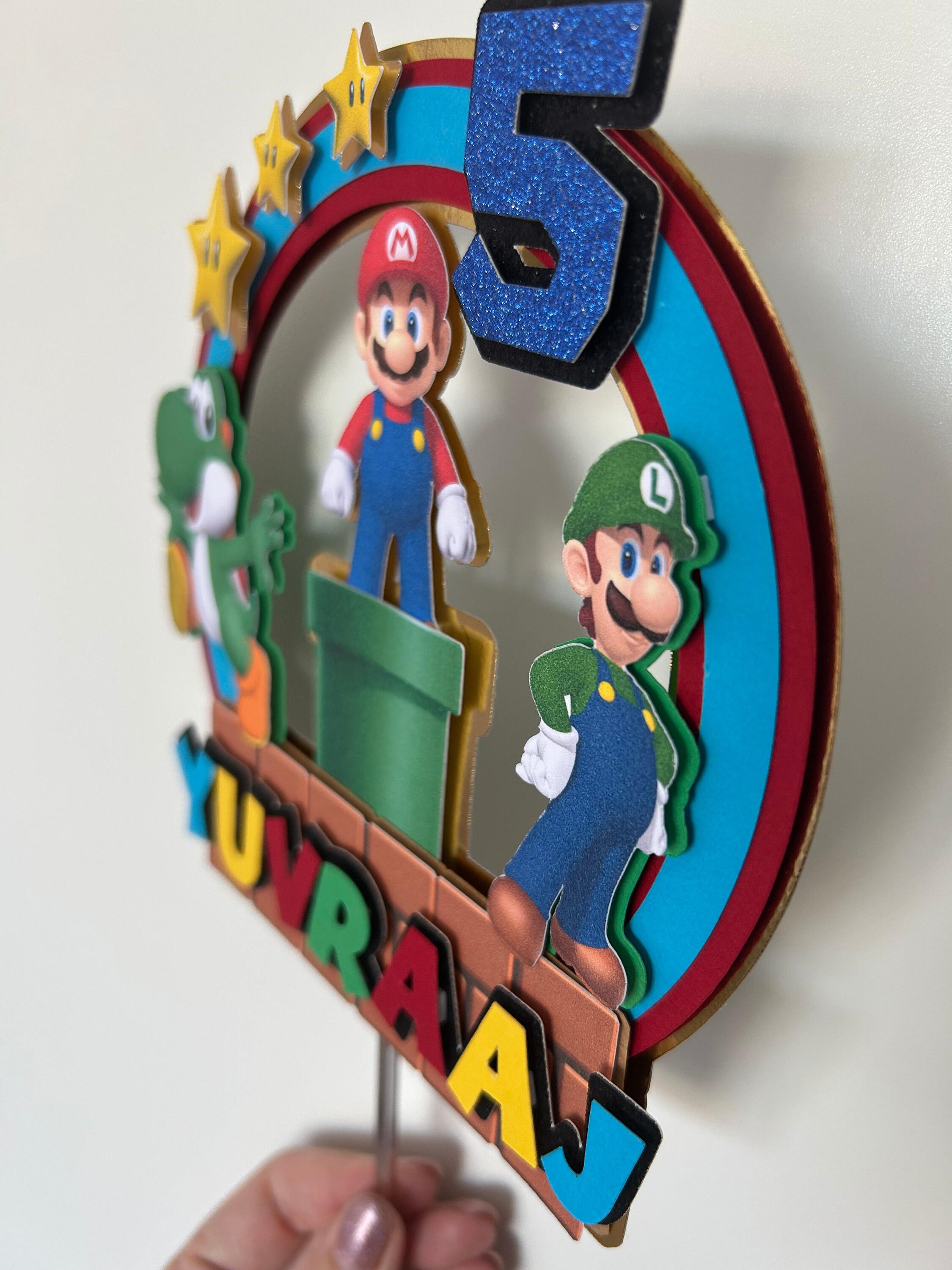 Super Mario Cake Topper - Etsy UK