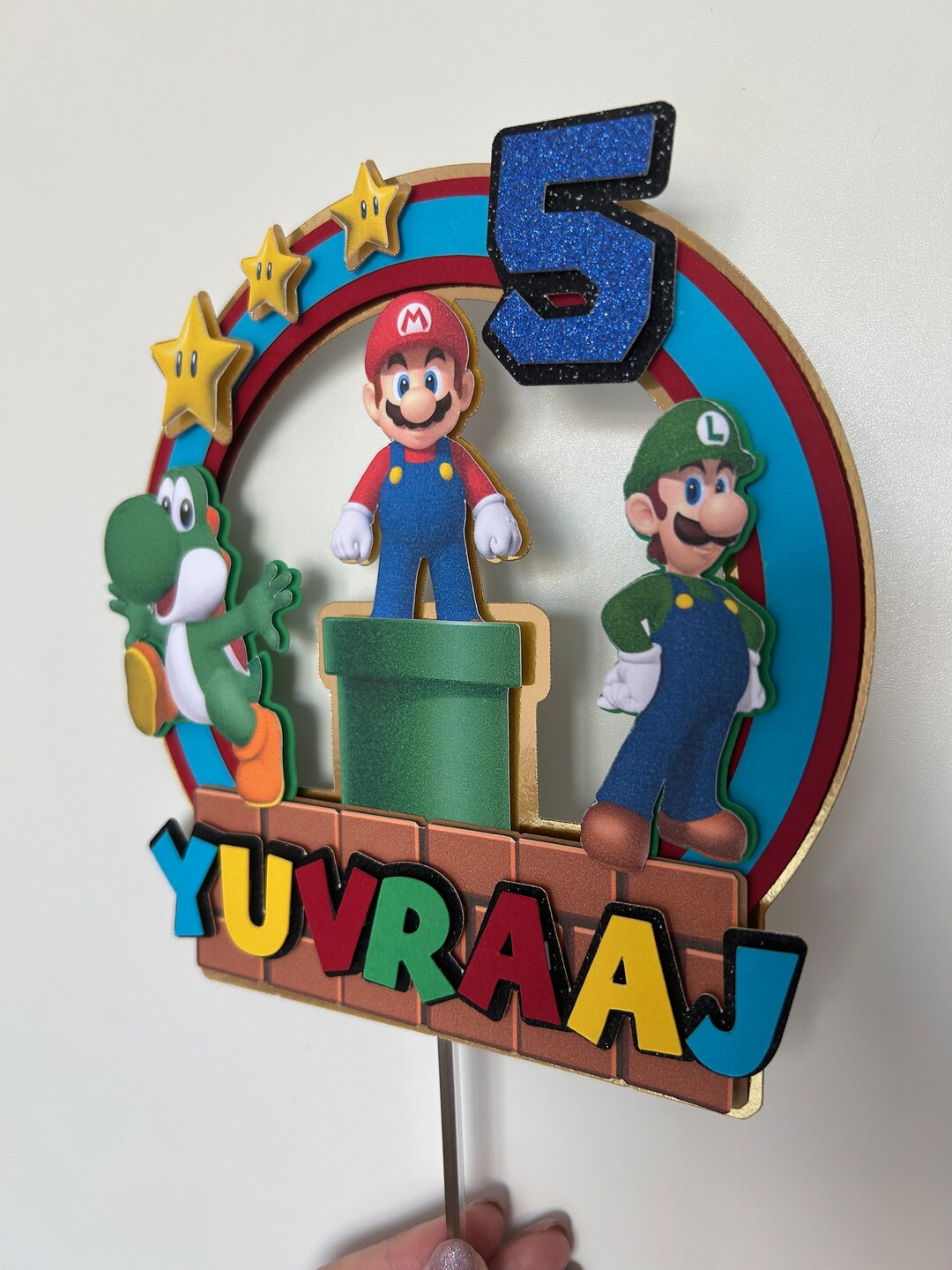 Super Mario Cake Topper - Etsy UK