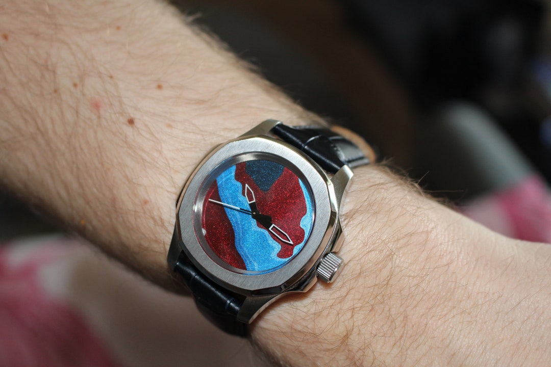 Fordite Automatic Dress Watch 1/1 victory Blue - Etsy