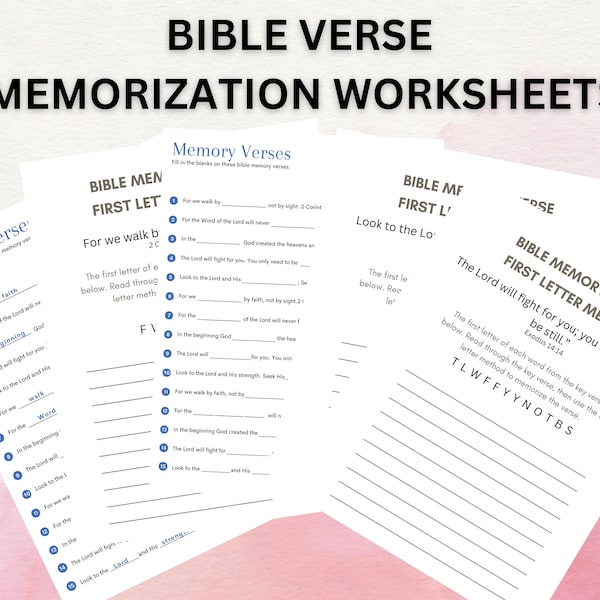 Scripture Memory - Etsy