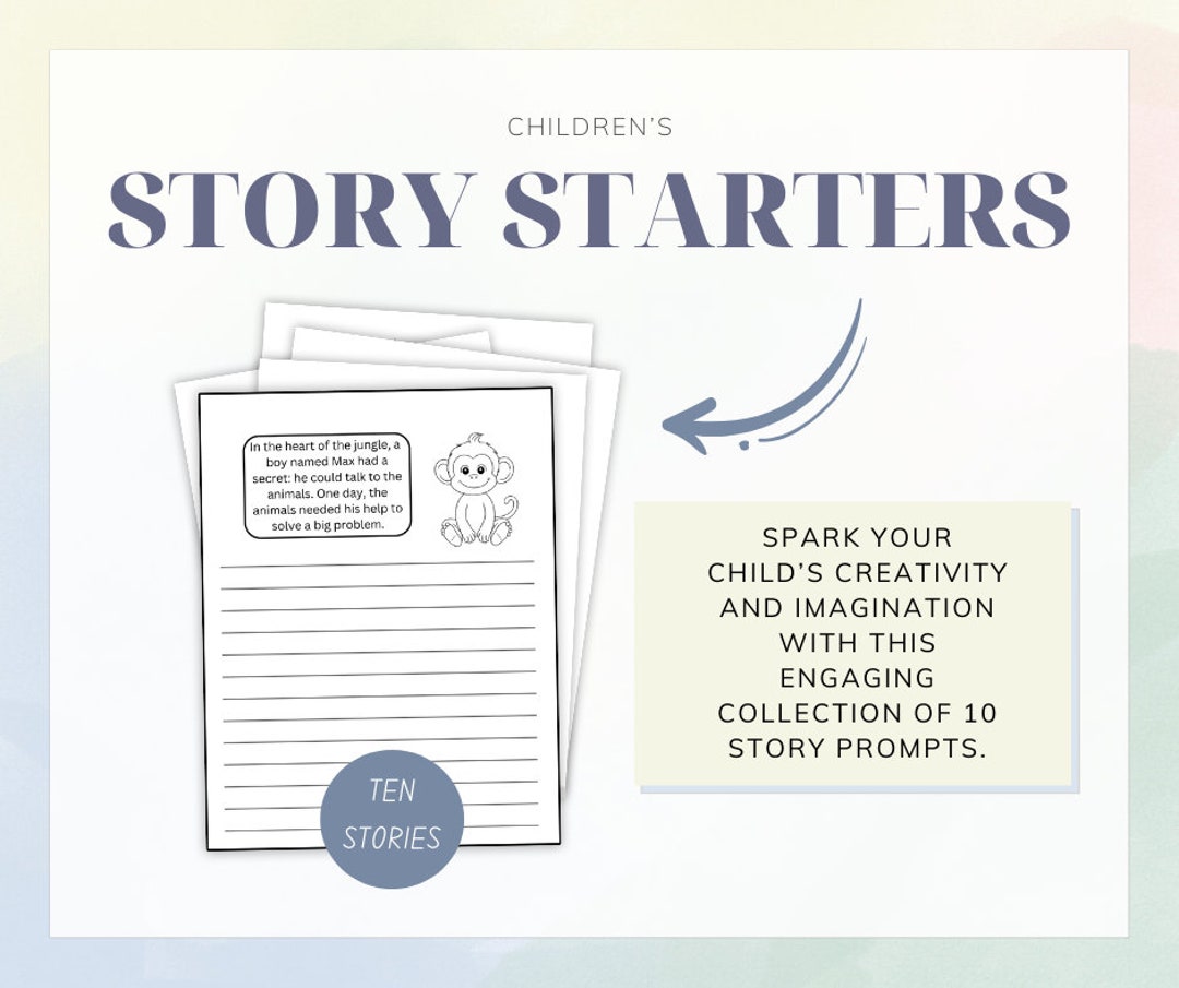 Story Starter for Children School Age 5-9 - Etsy